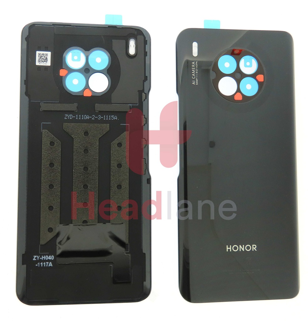 Honor 50 Lite Back / Battery Cover - Black - 02354FNB